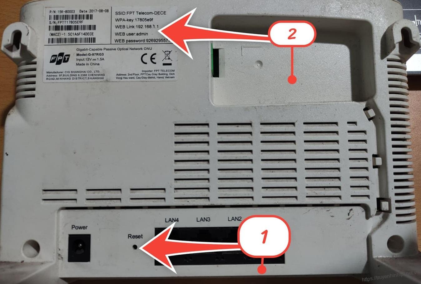 Cách Cài Đặt Cấu Hình Modem Wifi FPT G97RG6M/3 Thành Bộ Phát Wifi